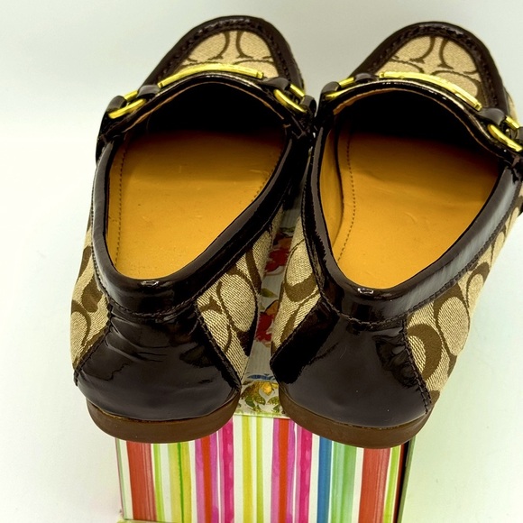Coach | Shoes | Coach Felisha Signature Jacquard Moccasin Driving Shoes ...